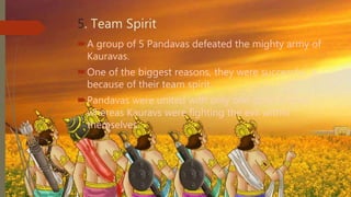 Leadership lessons from mahabharata | PPTX