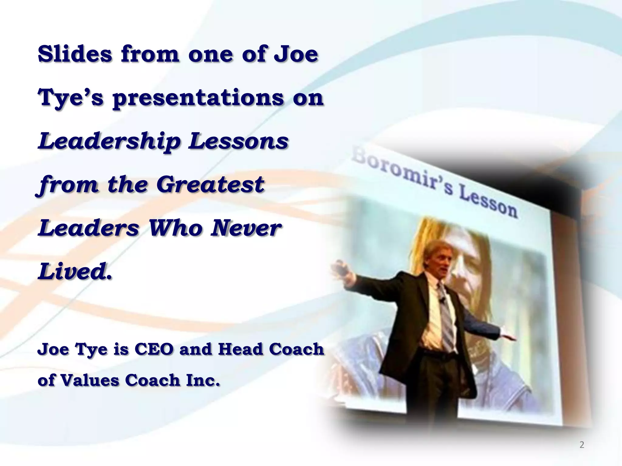 Leadership Lessons from The Lord of the Rings | PPTX