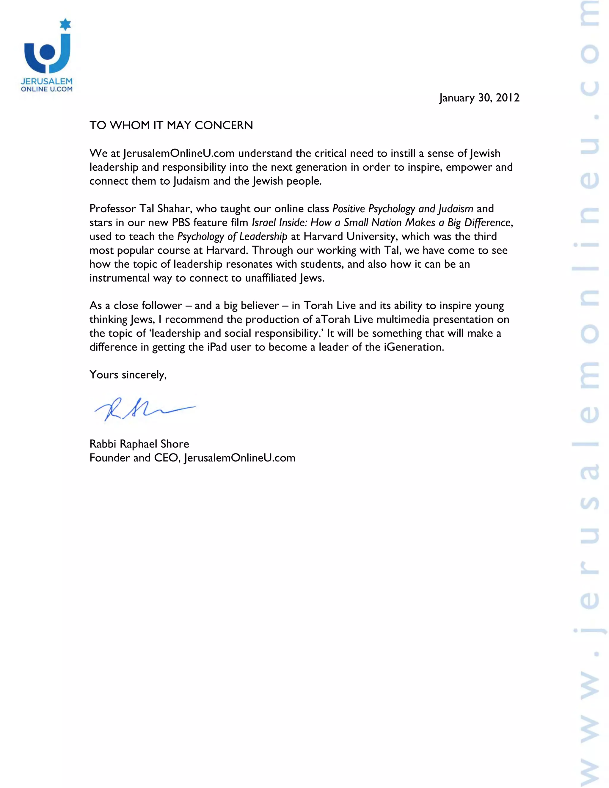 Leadership letters | PDF