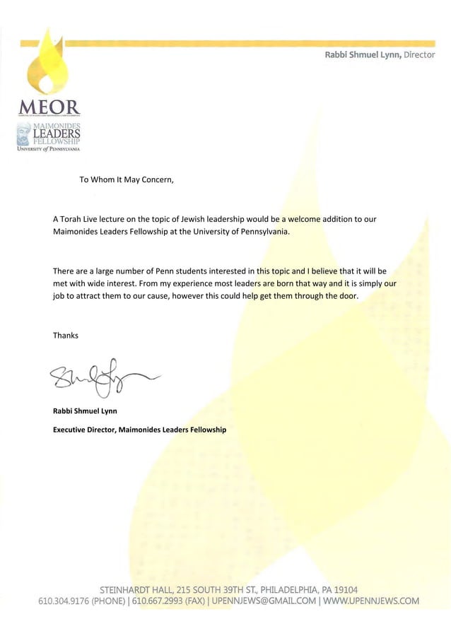 Leadership letters | PDF