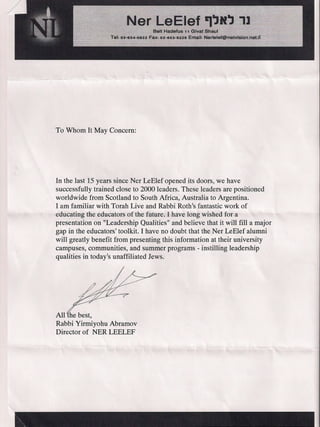 Leadership letters | PDF