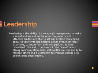 Leadership & Loyalty | PDF
