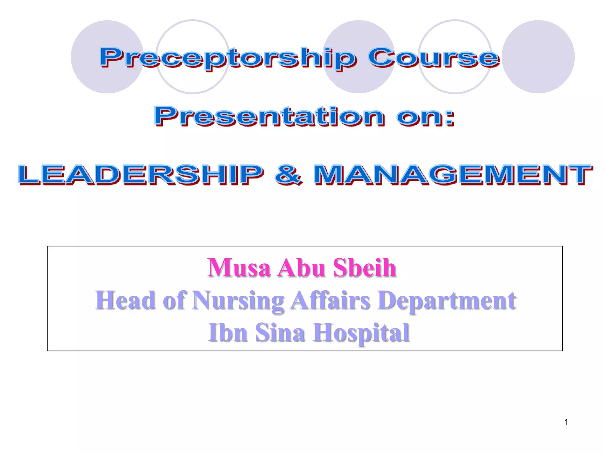 Leadership & Management | PPTX | Executive Leadership & Management ...