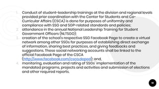 Leadershipmandatedscheduleactivities | PPTX