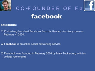Leadership of mark zuckerberg | PPSX