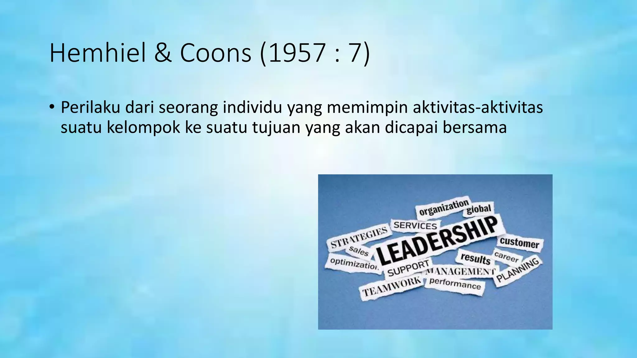 Leadership menurut para ahli | PPTX