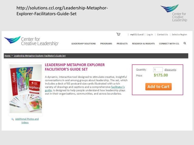 Leadership Metaphor Explorer CCL Labs Webinar Series | PPT