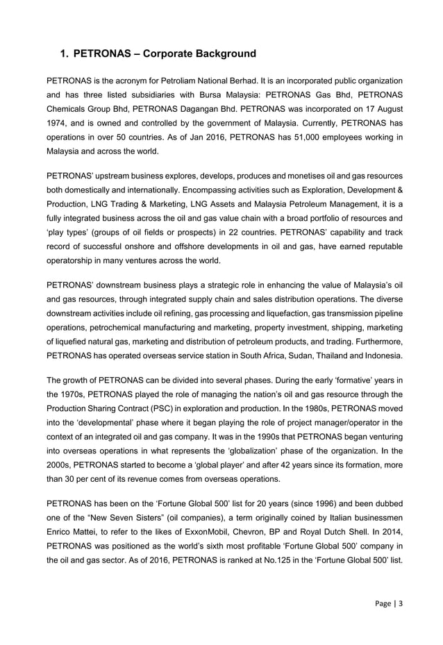 Leadership and Management of Change - PETRONAS Malaysia | PDF ...