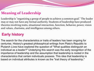 Leadership & motivation | PPTX