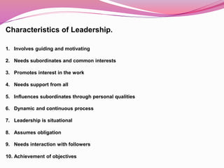 Leadership & motivation | PPTX