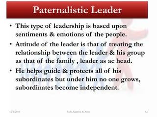 Leadership (organizatinal behavior) | PPTX