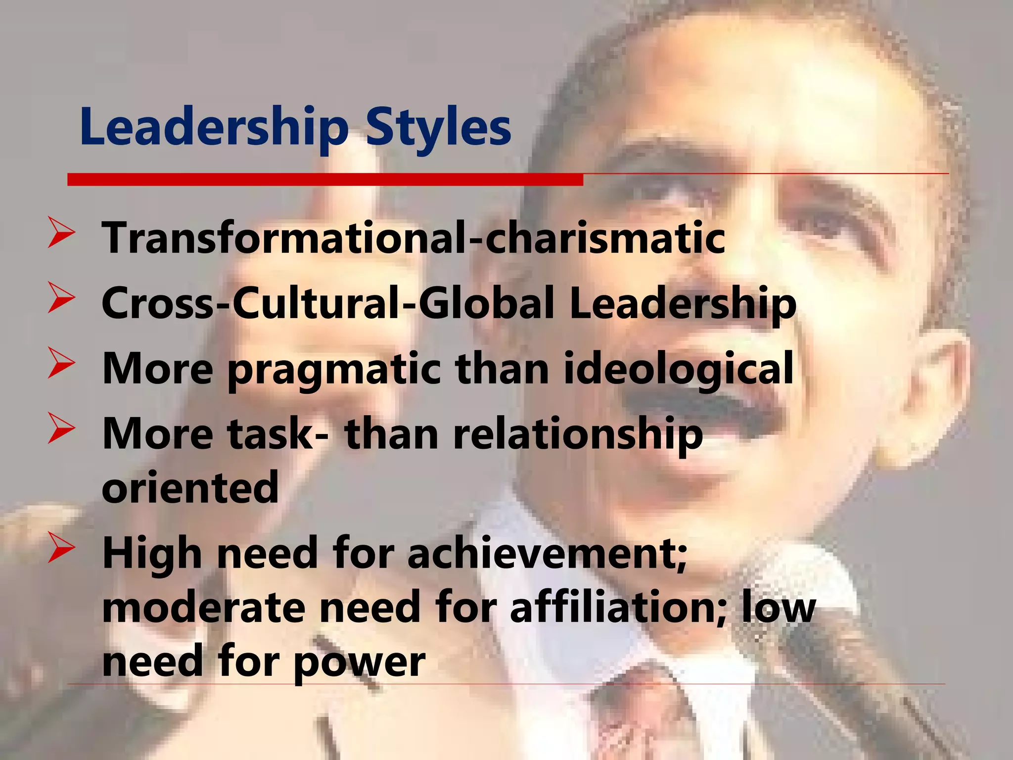 Leadership of barack obama | PPT