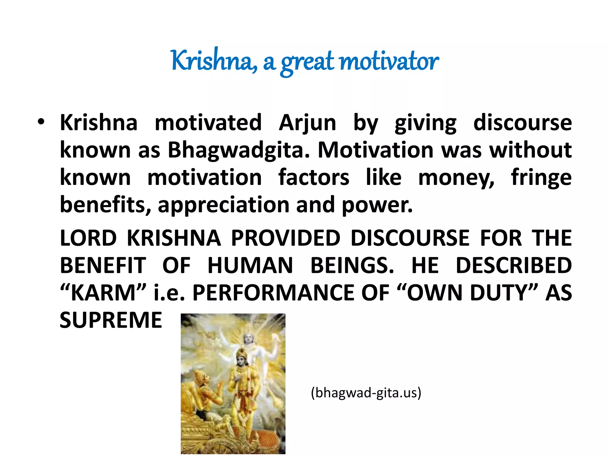 Leadership of lord krishna | PPTX