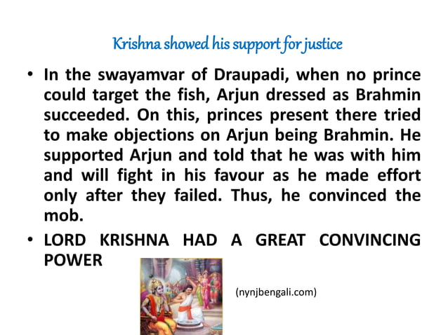 Leadership of lord krishna | PPTX