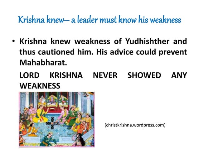 Leadership of lord krishna | PPTX