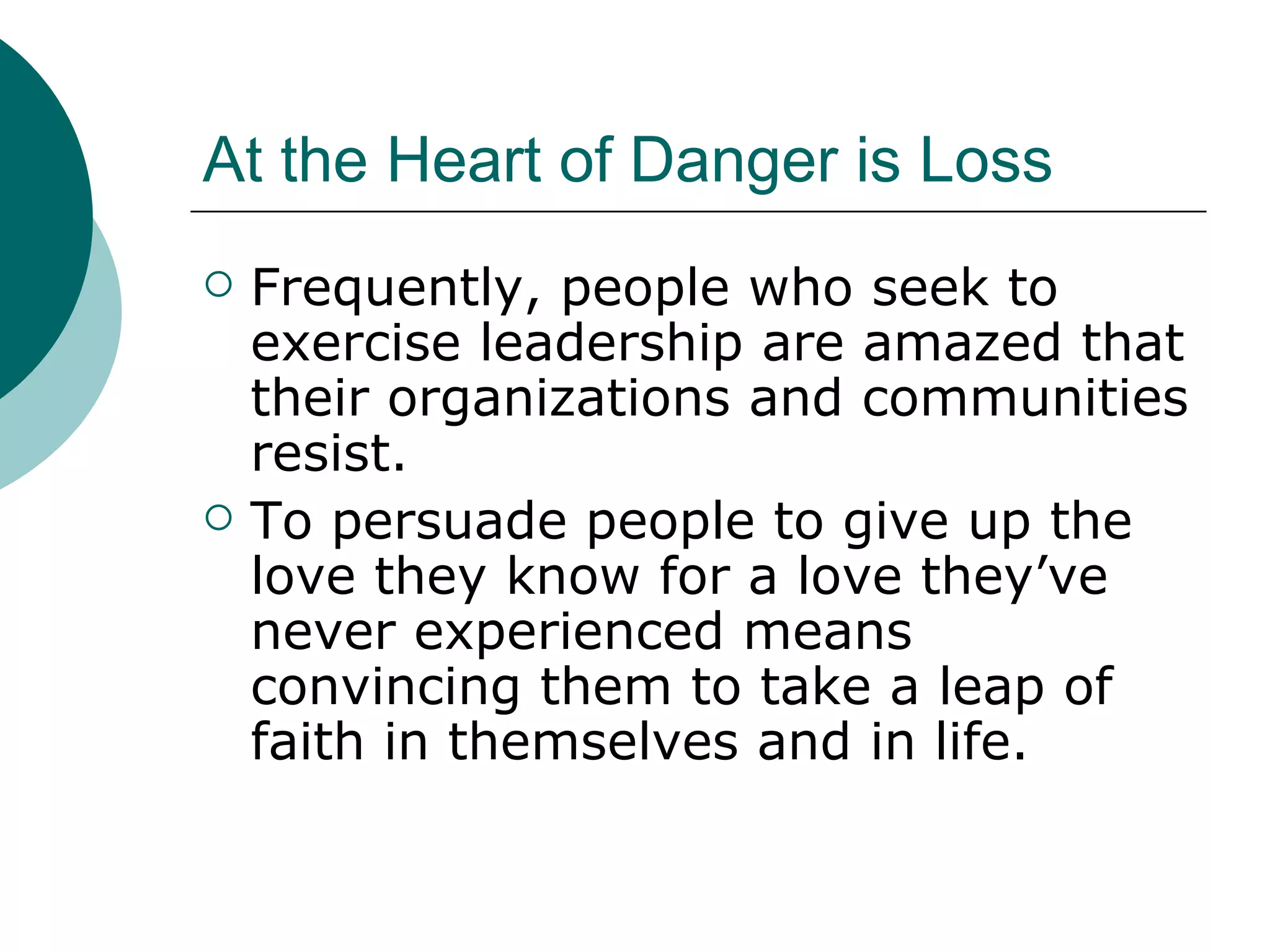 Leadership On The Line Power Point | PPT