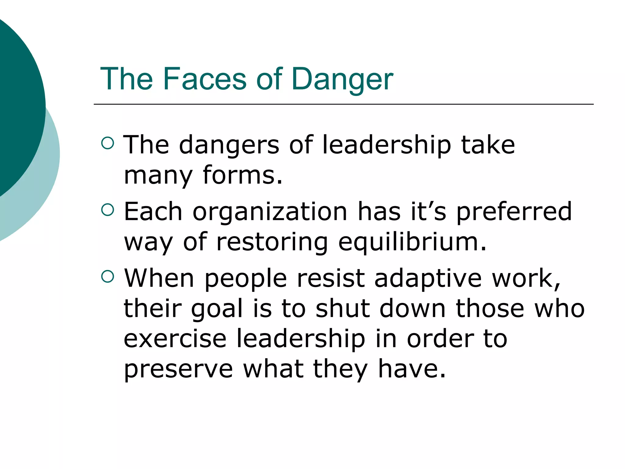 Leadership On The Line Power Point | PPT