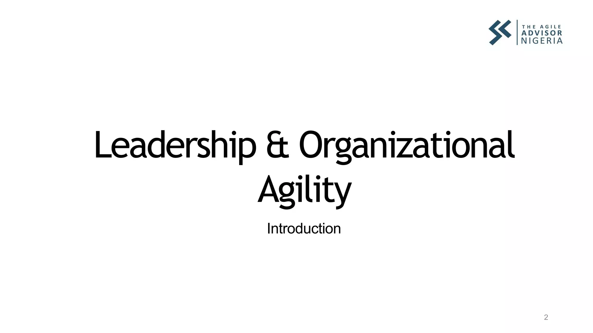 Leadership And Organizational Agility | PDF