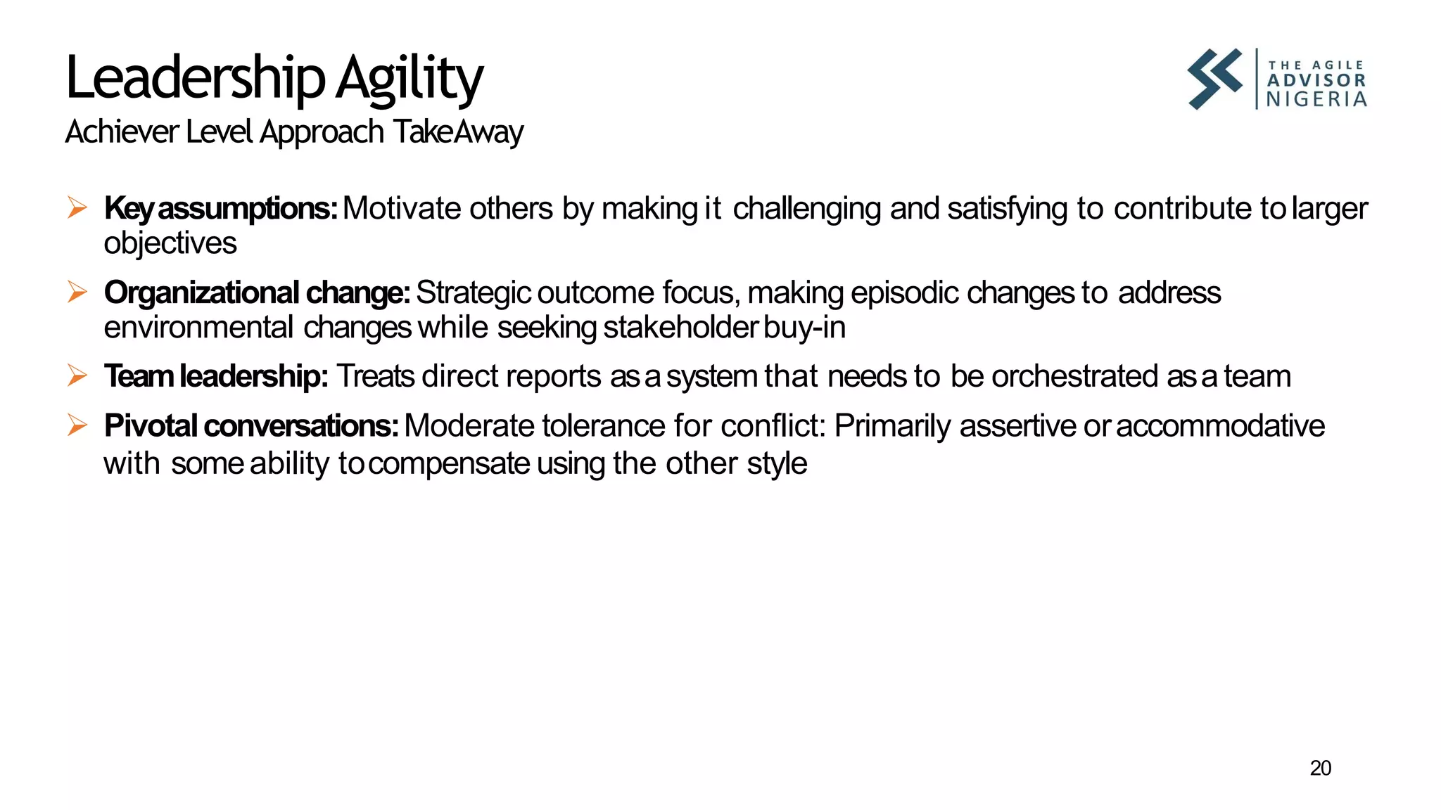 Leadership And Organizational Agility | PDF
