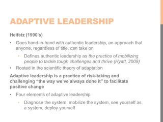 Theories & Approaches to Leadership: An Overview | PPTX