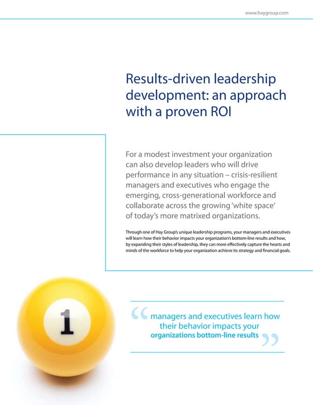 Hay Group leadership development programs | PDF | Human Resources ...