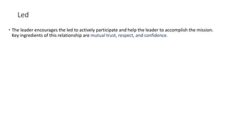 Leadership Explained (Be, Know, Do model) | PPTX