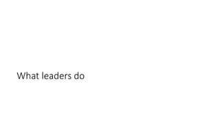 Leadership Explained (Be, Know, Do model) | PPTX