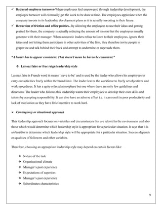 Leadership (principles of Management) | PDF
