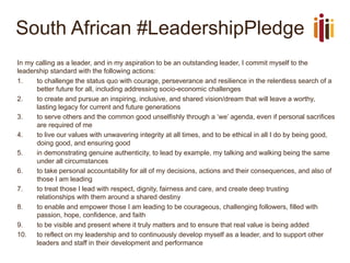 Leadership pledge | PPT