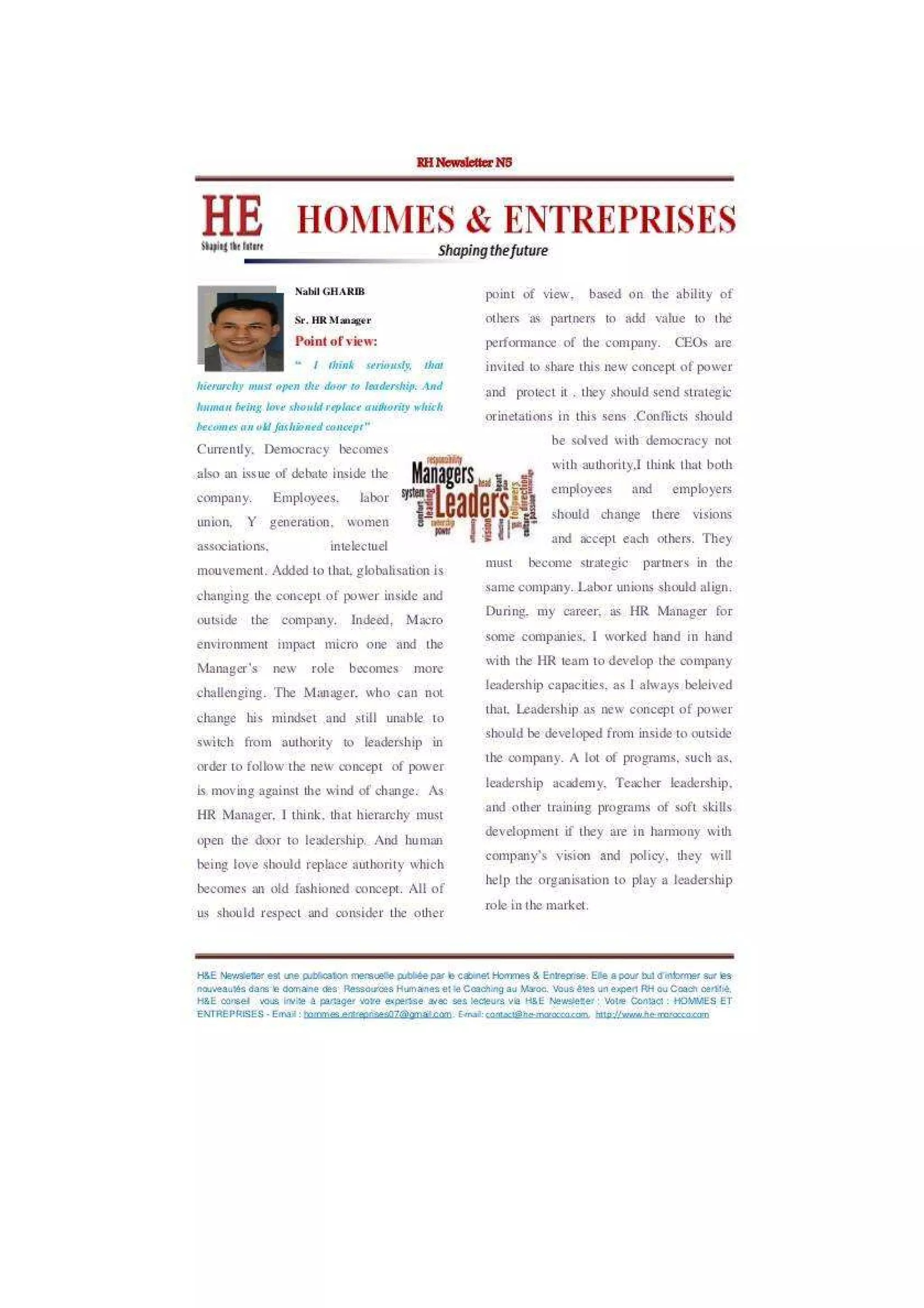 Leadership point of view | PDF