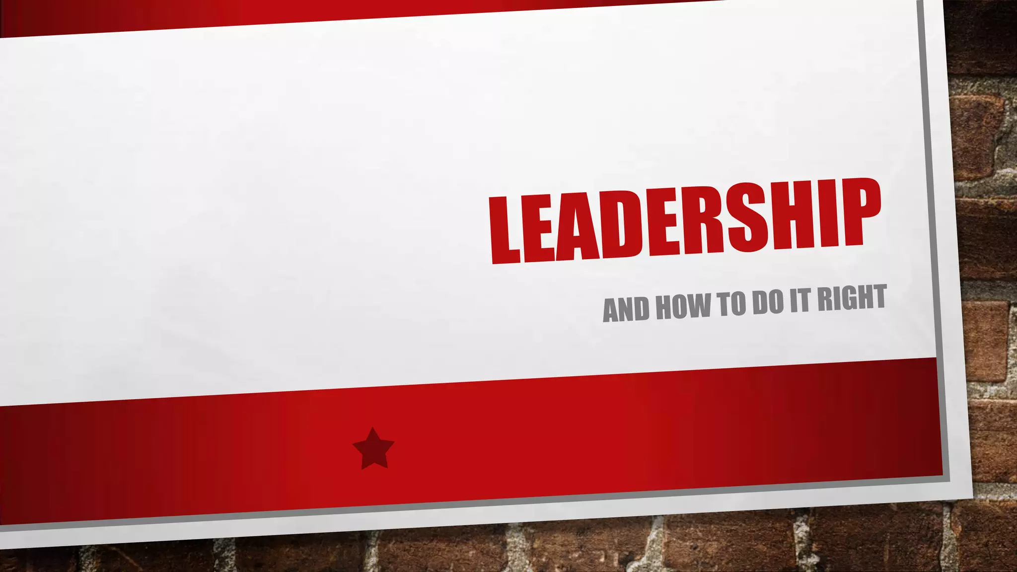 Leadership points | PPT
