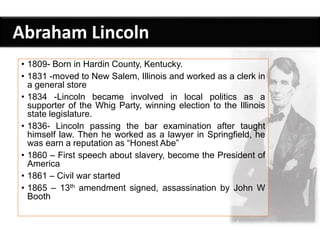 Abraham Lincoln Leadership | PPTX