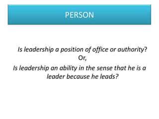 leadership ppt of the leadership qualities | PPT