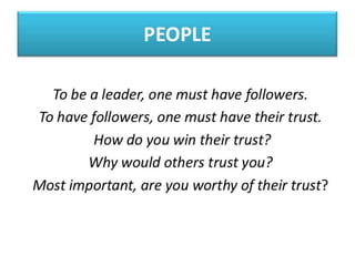 leadership ppt of the leadership qualities | PPT