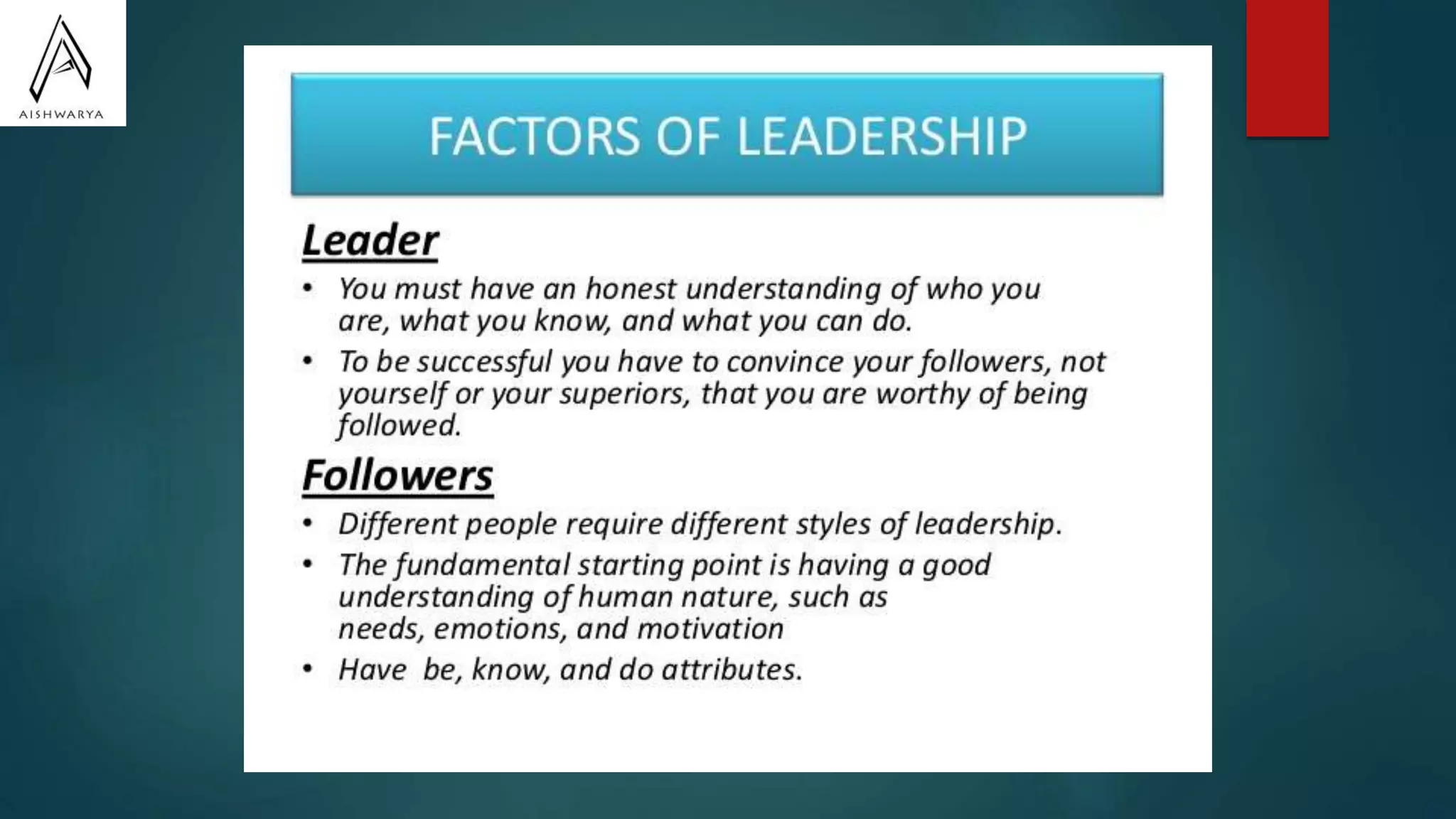 Leadership & its types - PPT | PPTX
