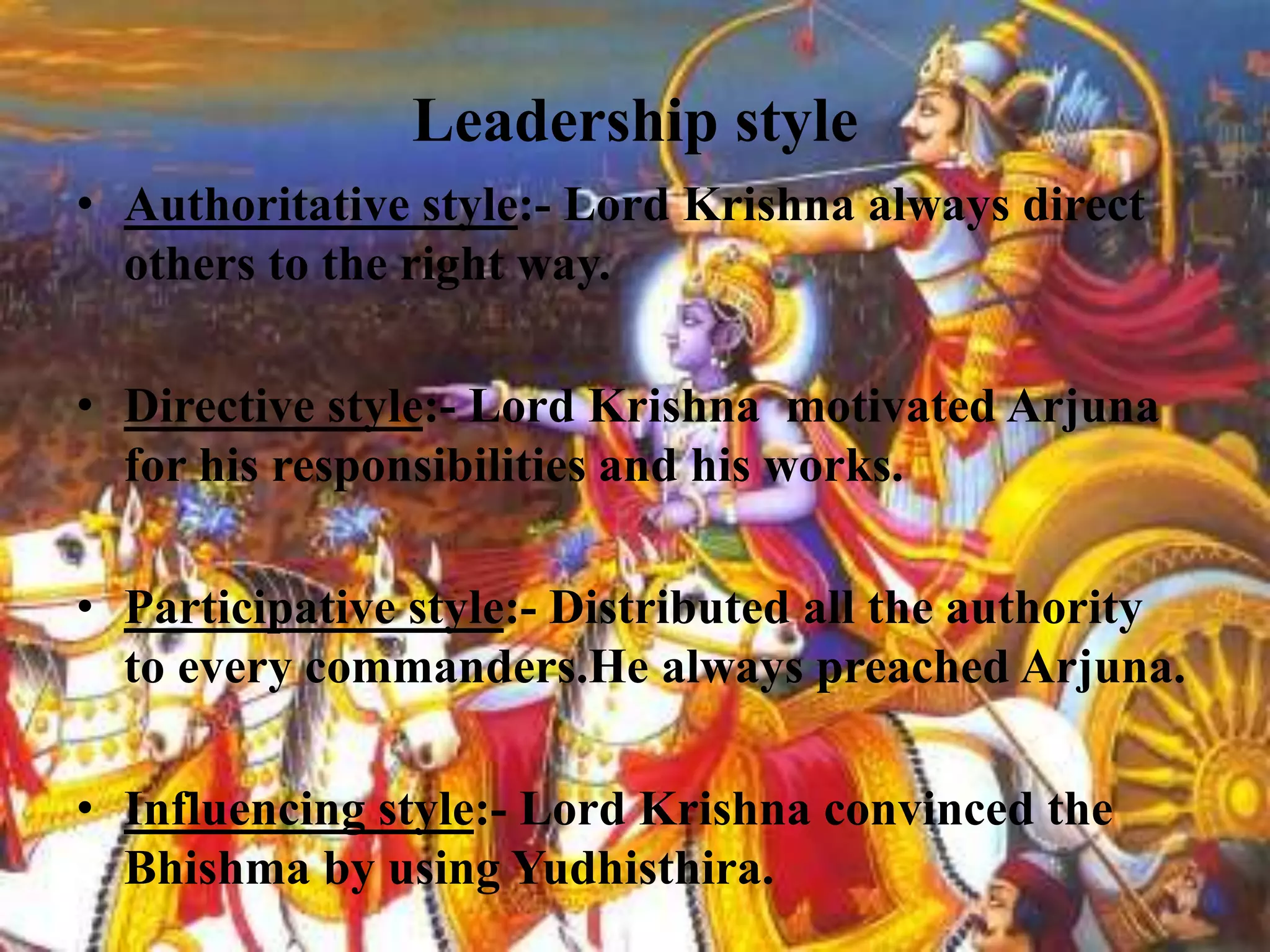 Leadership PPt on Lord Krishna | PPTX