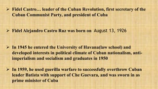 Fidel Castro Leadership | PPTX
