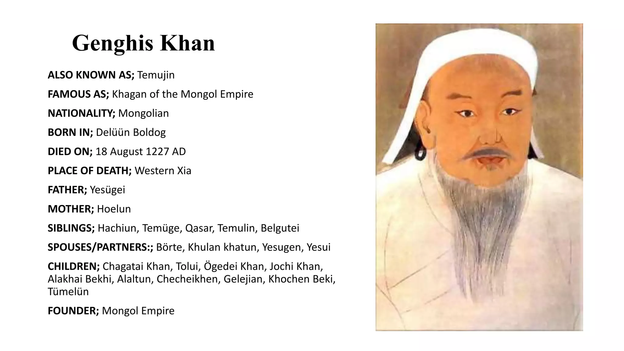 genghis khan | PPT