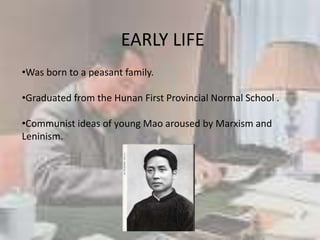 Leadership Presentation on Mao Zedong | PPTX | Politics