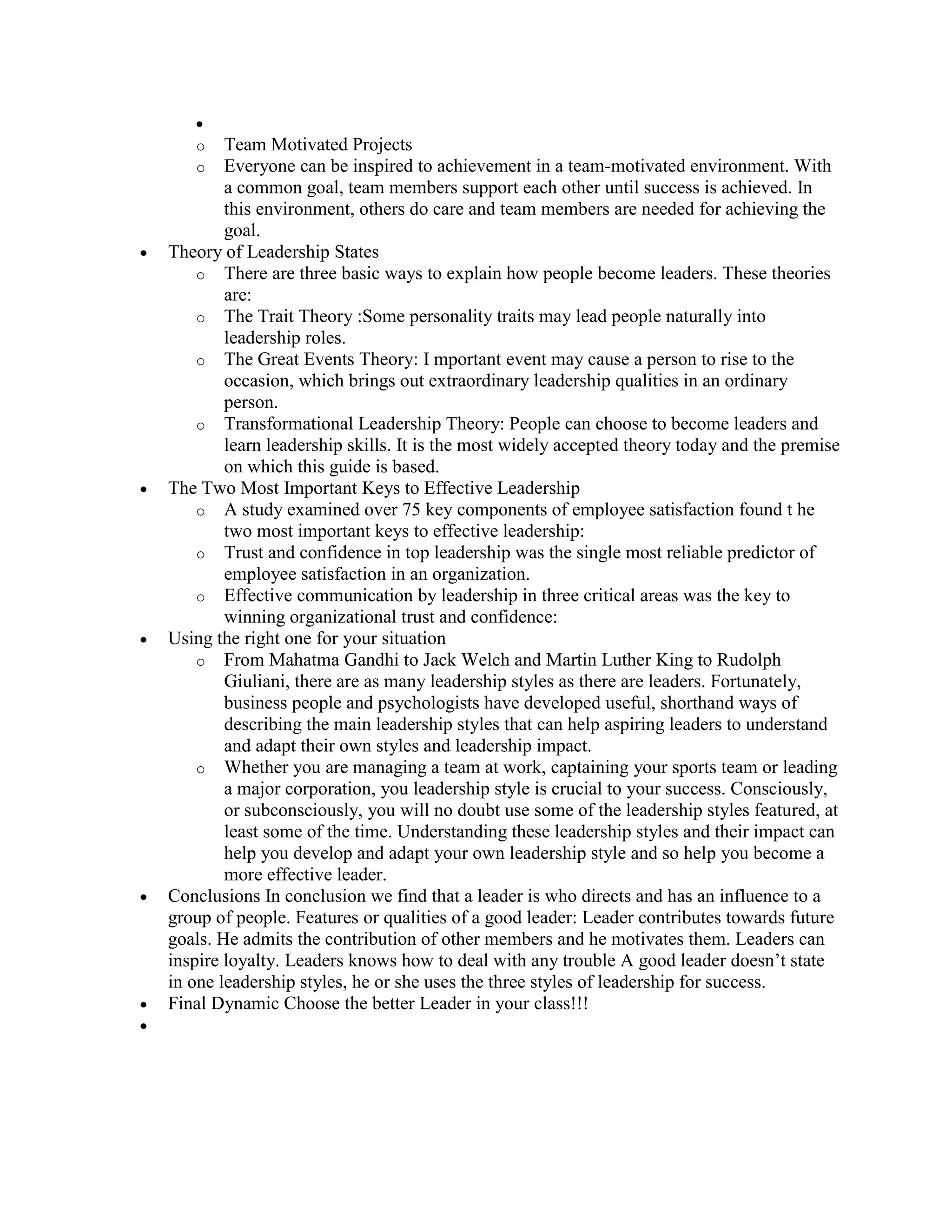 Leadership presentation transcript | DOCX | Executive Leadership ...