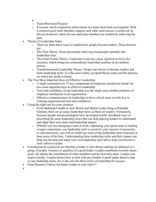 Leadership presentation transcript | DOCX