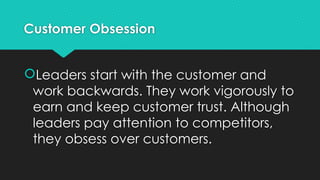 Amazon Leadership Principles Training PPT | PPTX | Executive Leadership ...