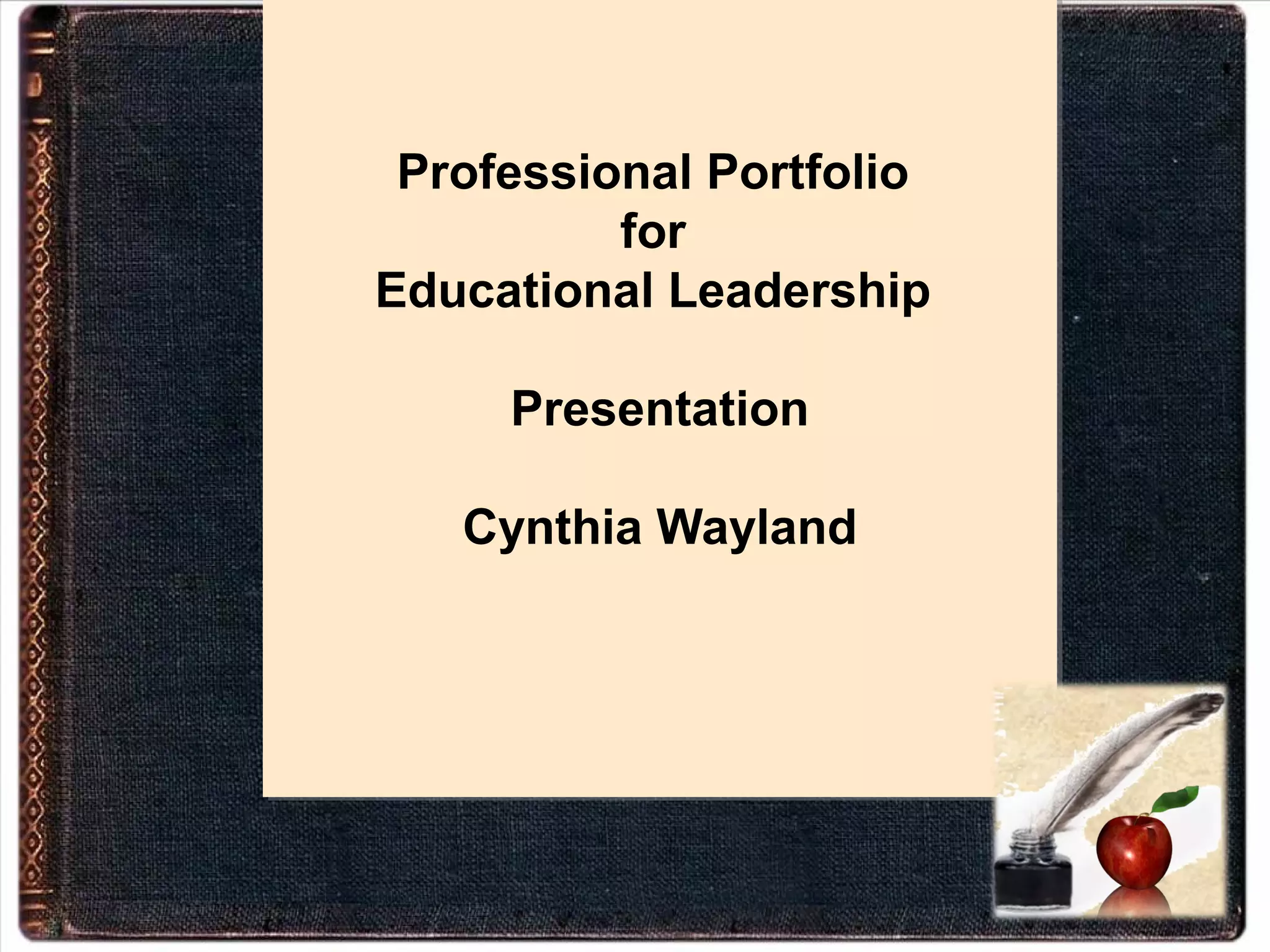 Leadership professional portfolio | PPT