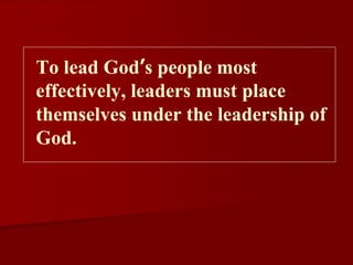 Leadership Qualities - Bible Study.ppt