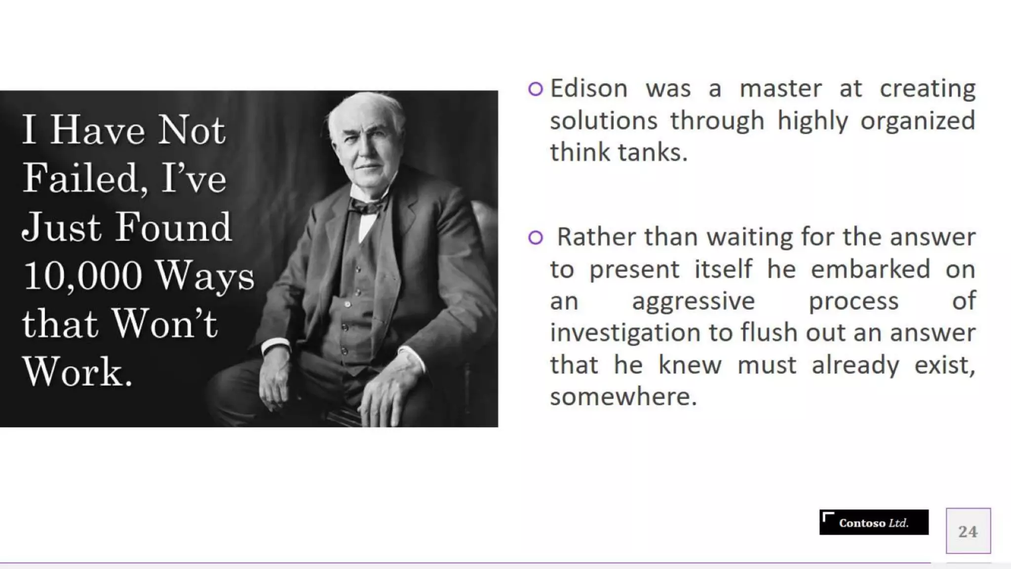 Leadership quality of edison | PPTX