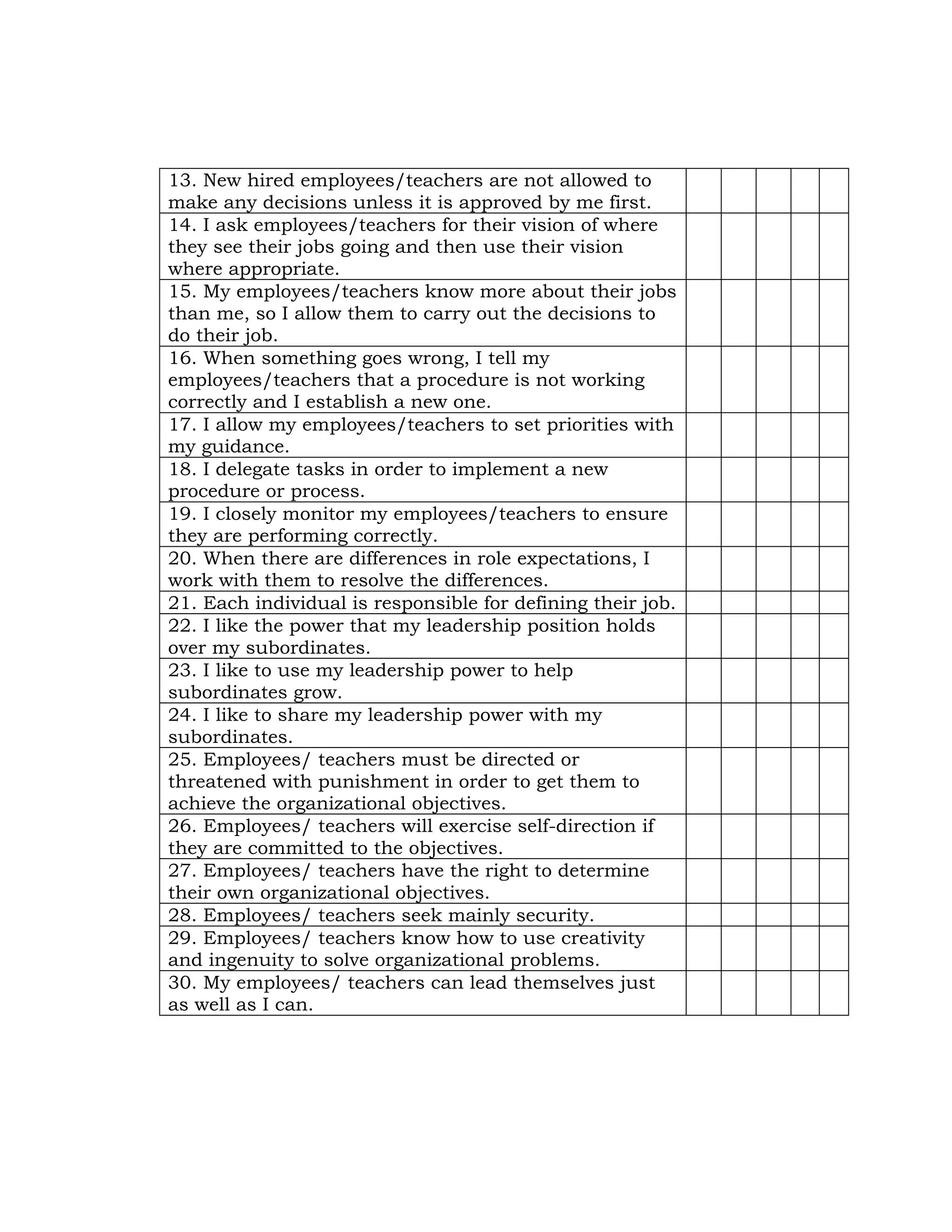 Leadership questionnaire felj | DOCX