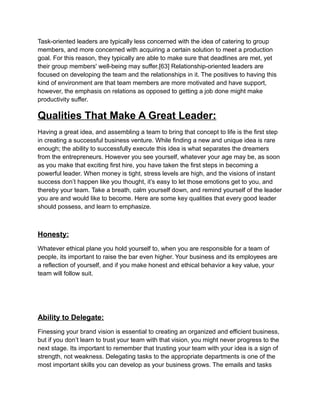 Leadership report | PDF