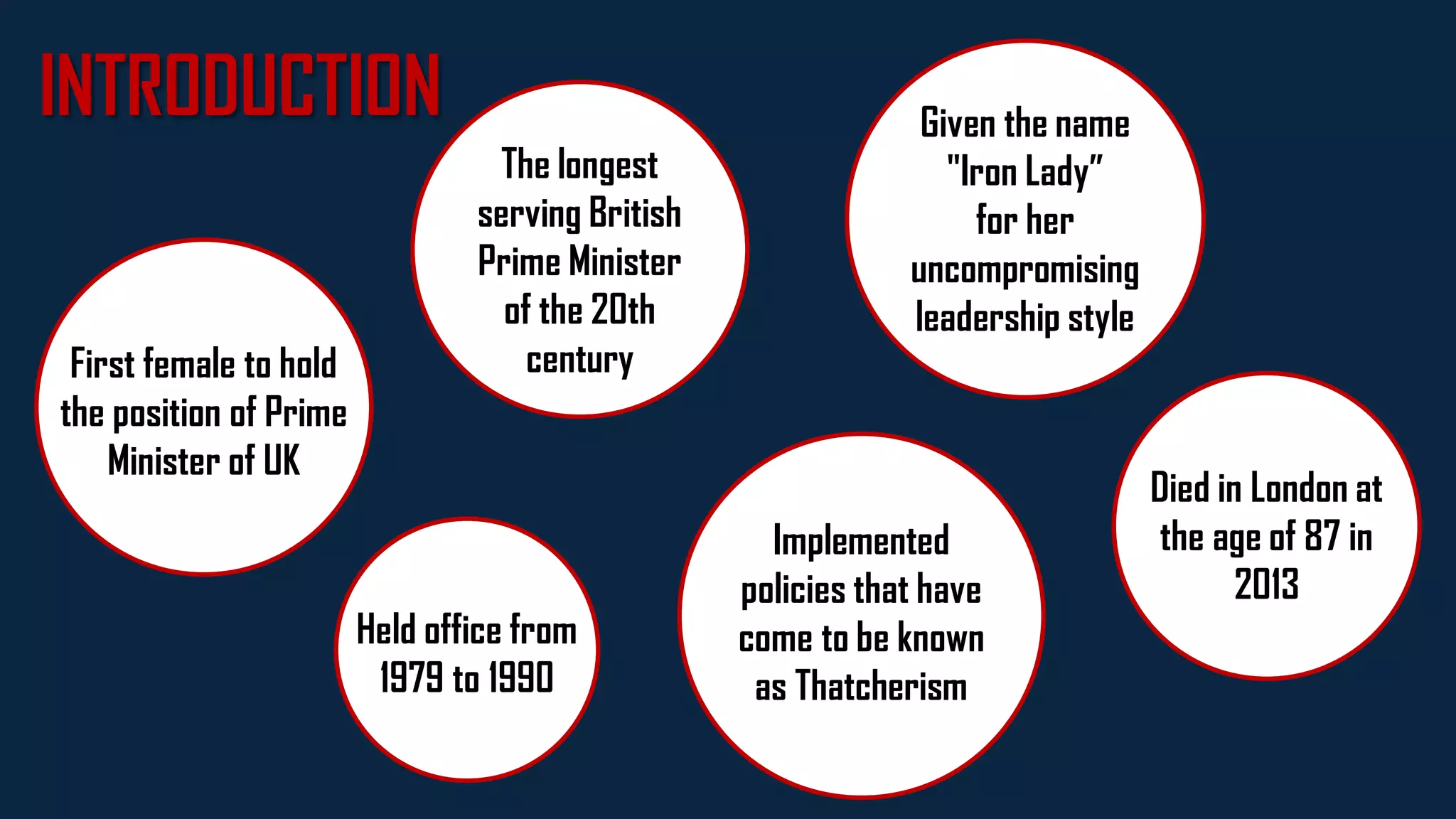 Leadership Report on Margaret Thatcher- The Iron Lady | PPT
