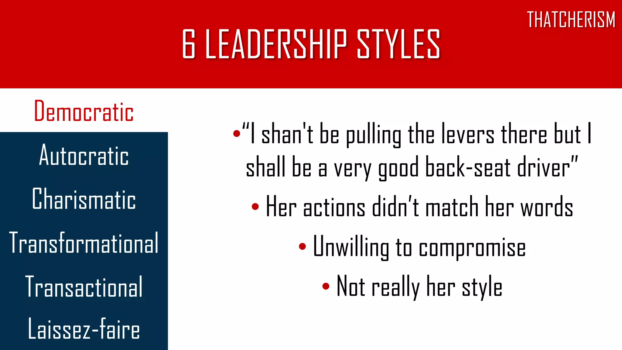 Leadership Report on Margaret Thatcher- The Iron Lady | PPT