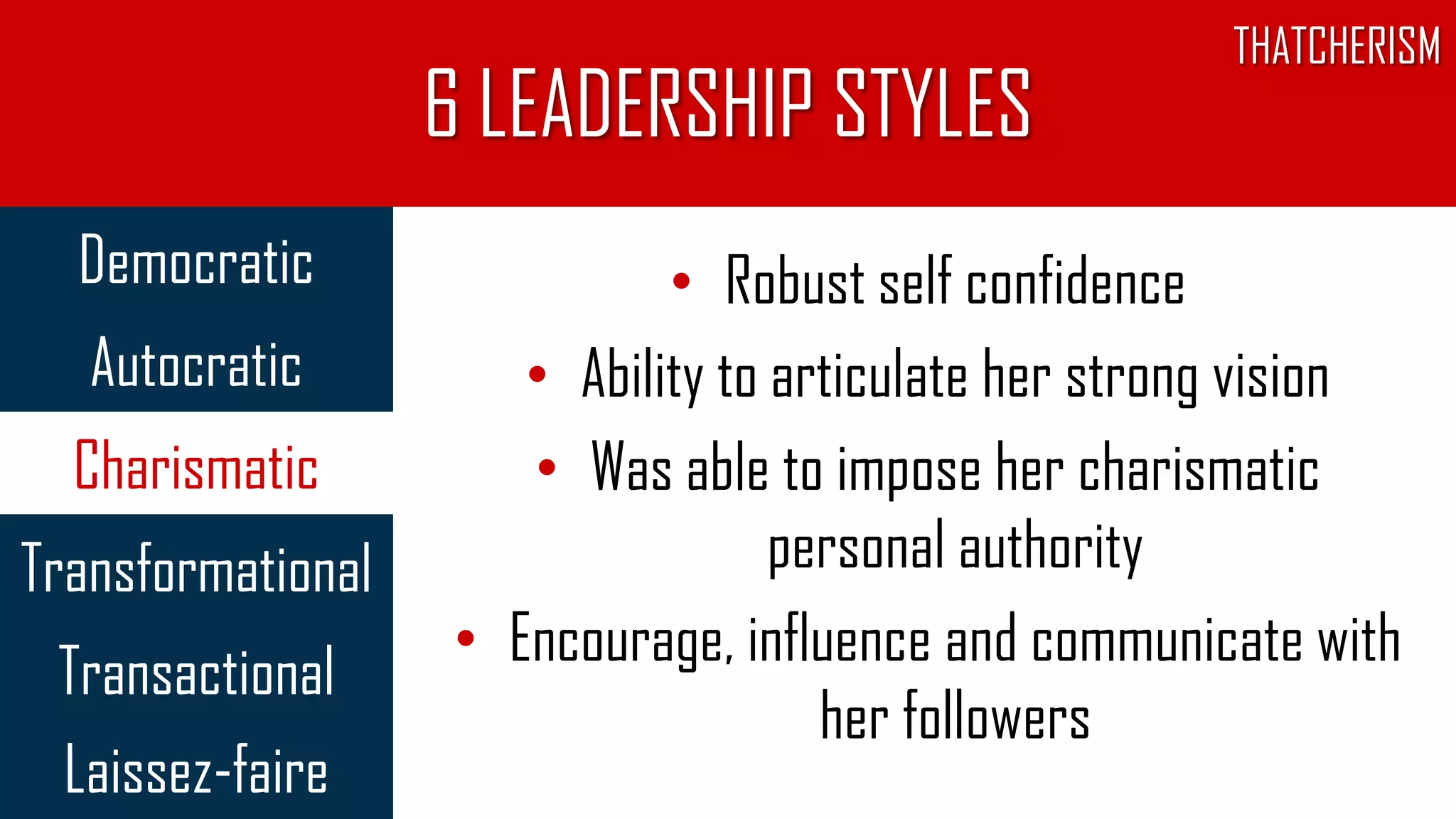 Leadership Report on Margaret Thatcher- The Iron Lady | PPT
